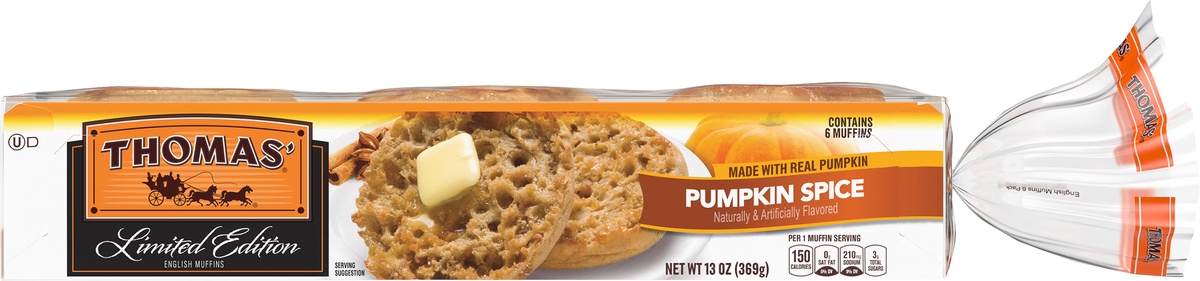 Thomas' Limited Edition Pumpkin Spice English Muffins 6 ct | Shipt