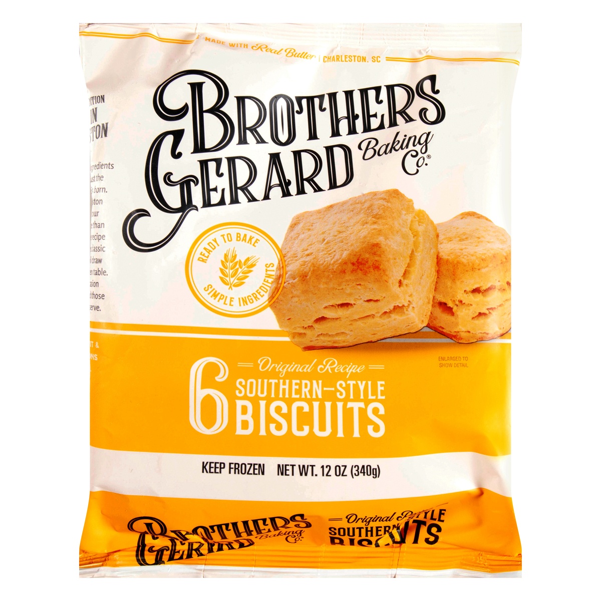 Brothers Gerard Baking Co. Southern-Style Original Recipe Biscuits 6 ea ...