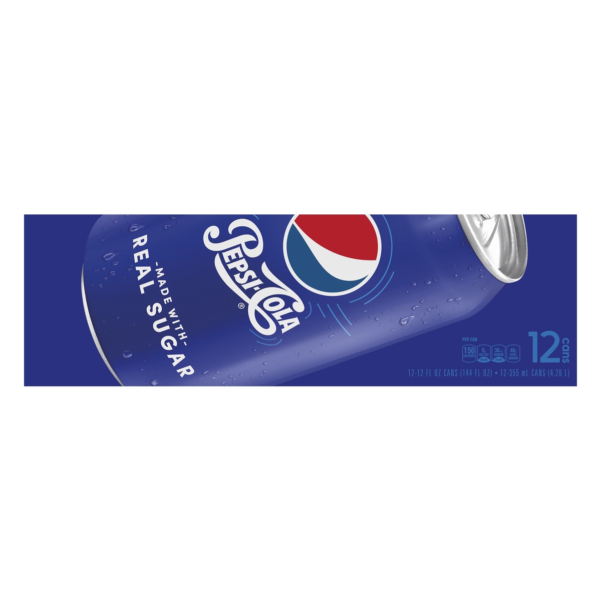 Pepsi Real Sugar Soda Cola 12 Fl Oz 12 Count 144 oz | Shipt