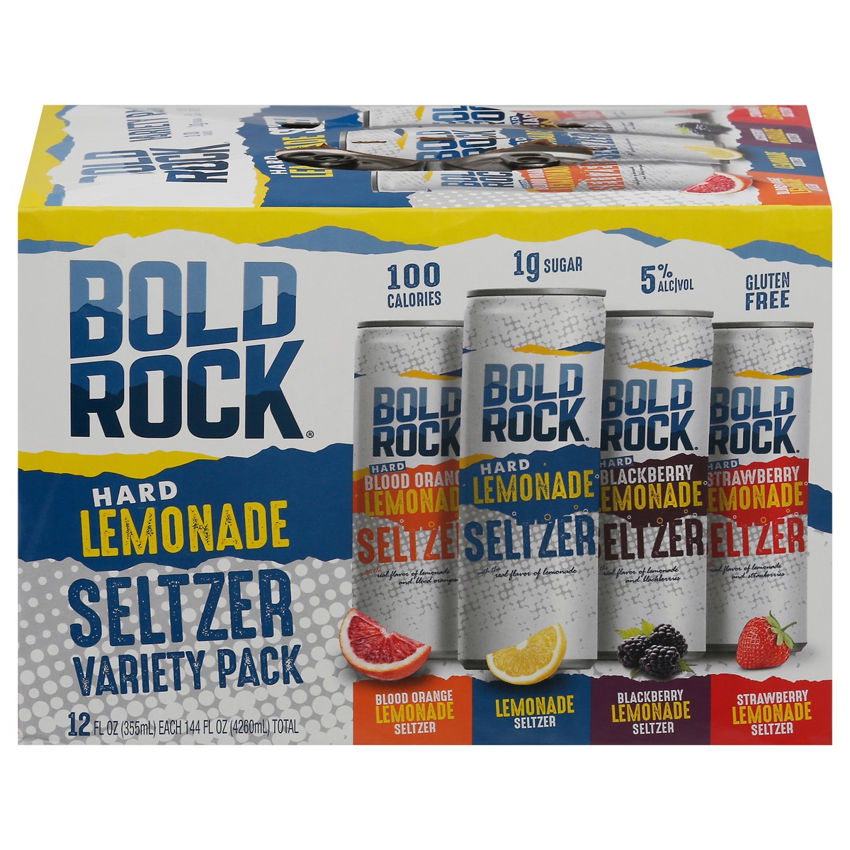 Bold Rock Variety Pack Hard Lemonade Seltzer 12 ea 12 ct | Shipt