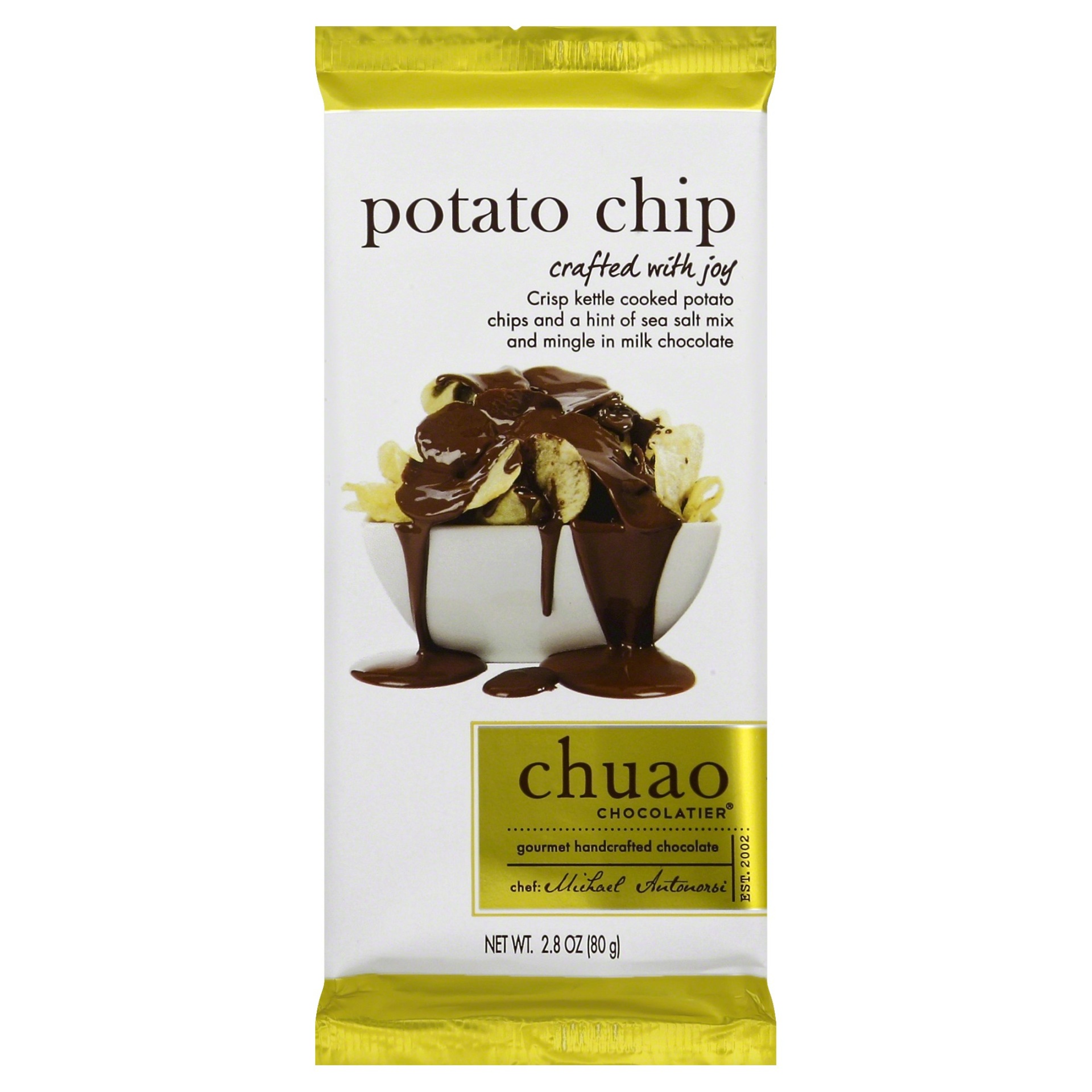 Chuao Chocolatier Potato Chip Milk Chocolate 2.8 oz | Shipt