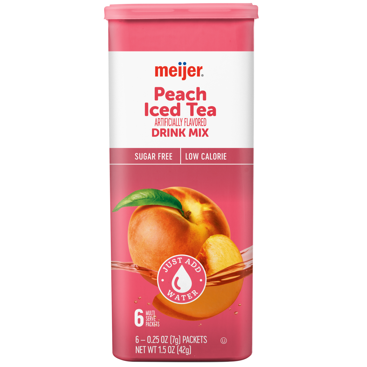 Meijer Peach Iced Tea Drink Mix - 6 ct 6 ct | Shipt