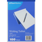 Officeworks Ruled Writing Tablet 100 ct | Shipt