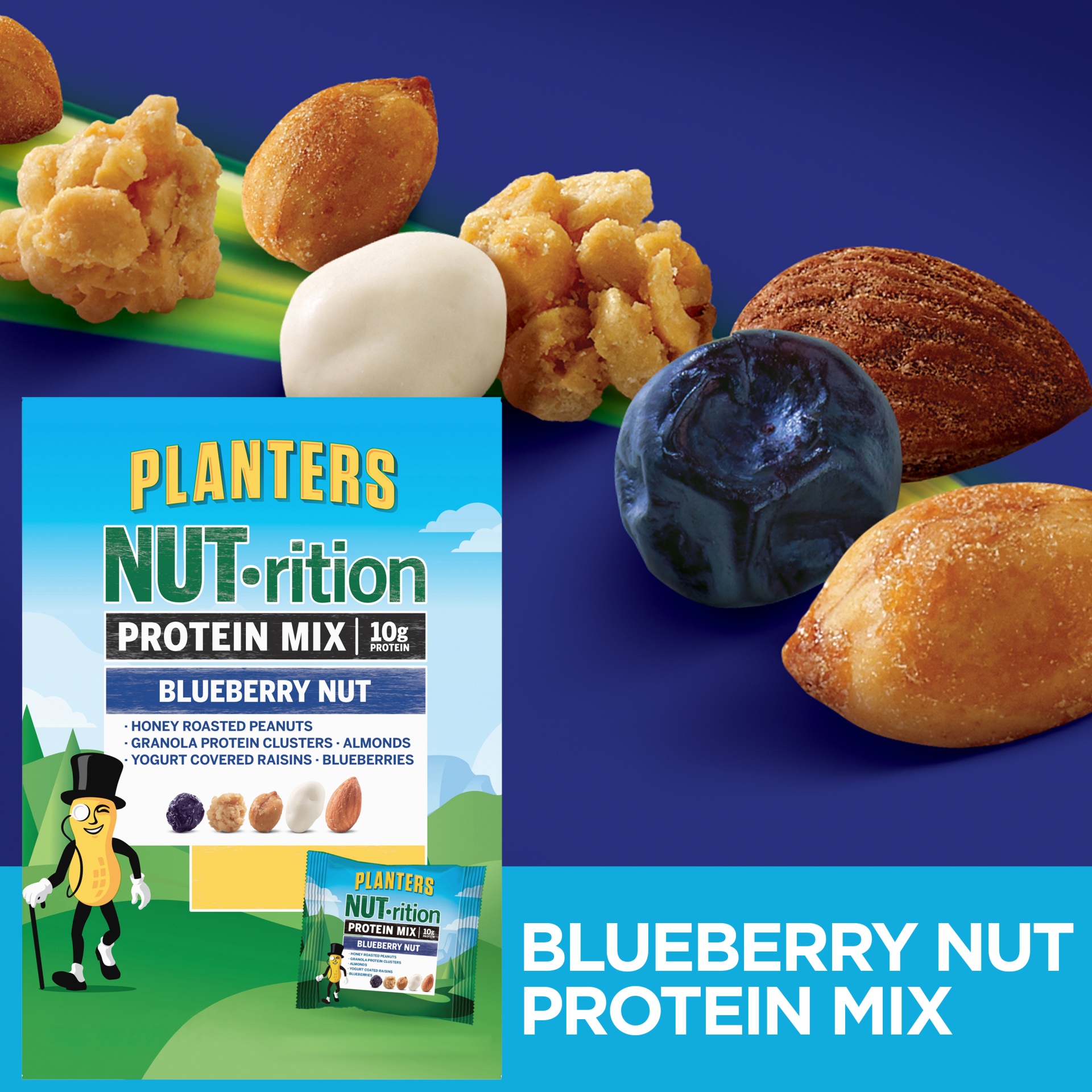 Planters NUT-rition Blueberry Nut Protein Mix 9 oz Box 5 ct; 1.8 oz | Shipt