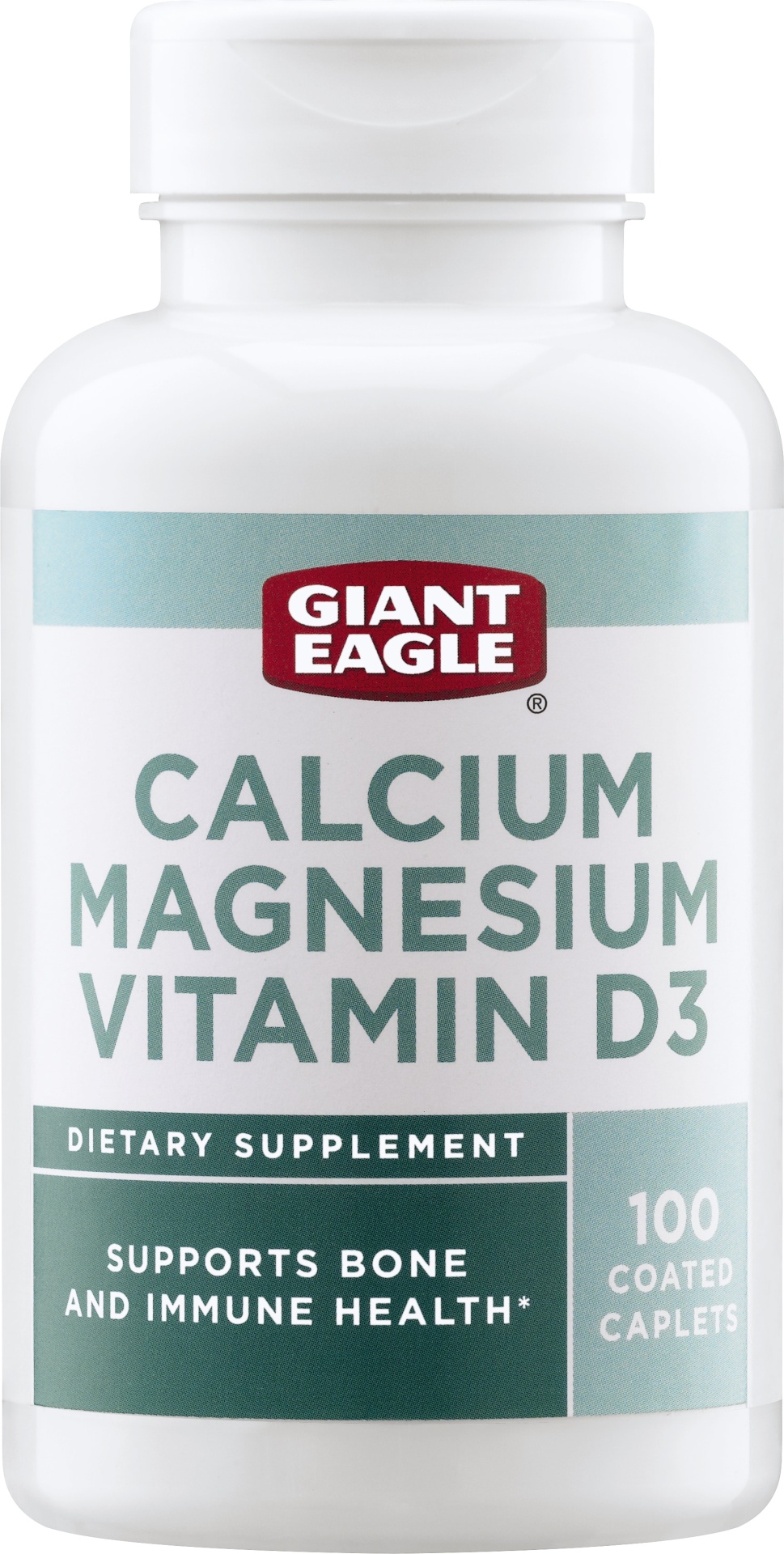 Giant Eagle Calcium Magnesium Vitamin D3, 100 Coated Caplets 100 ct | Shipt