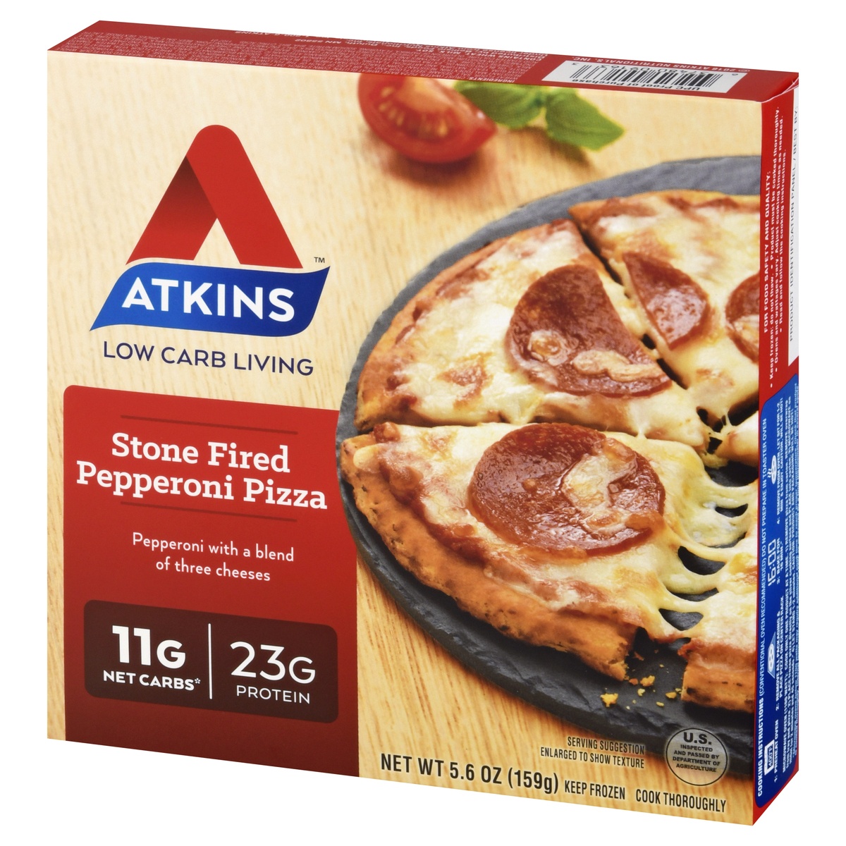 Atkins Stone Fired Pepperoni Pizza 5.6 oz | Shipt