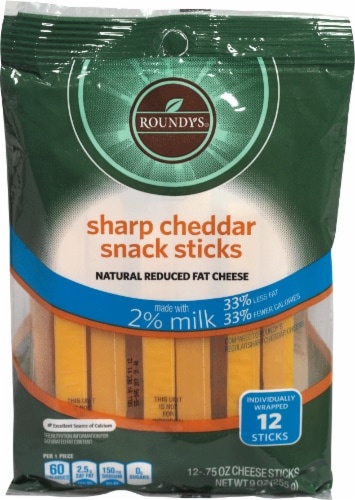 Roundy's 2% Sharp Chedder Snack Sticks 9 oz | Shipt
