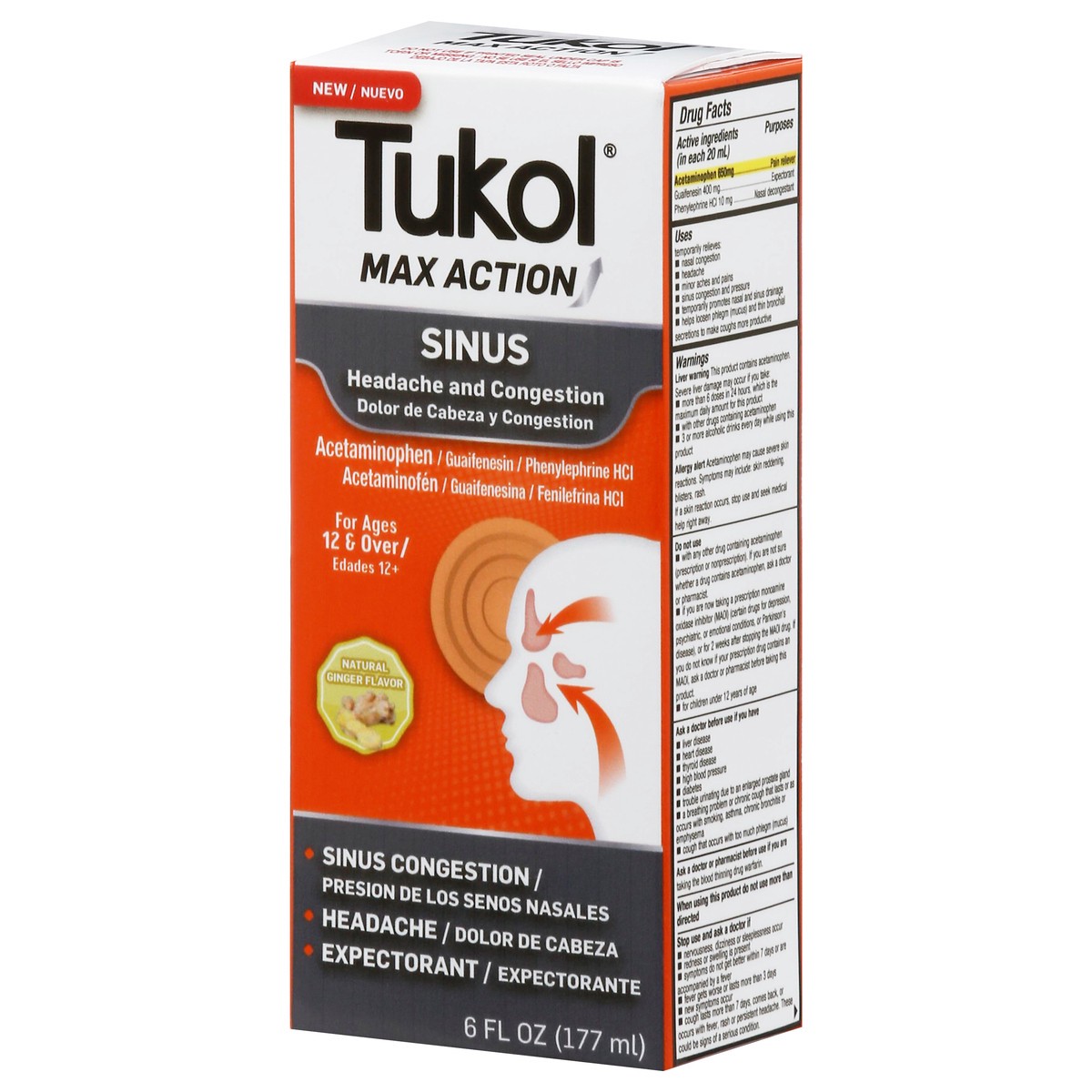 Tukol Max Action Sinus Liquid 6 oz | Shipt