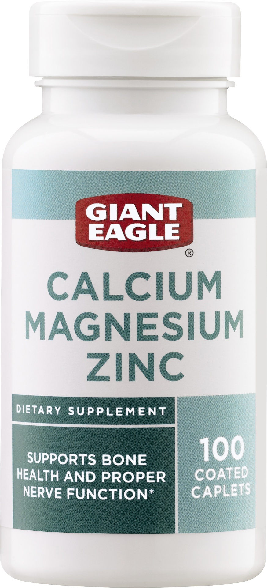 Giant Eagle Calcium Magnesium Zinc, 100 Coated Caplets 100 ct | Shipt