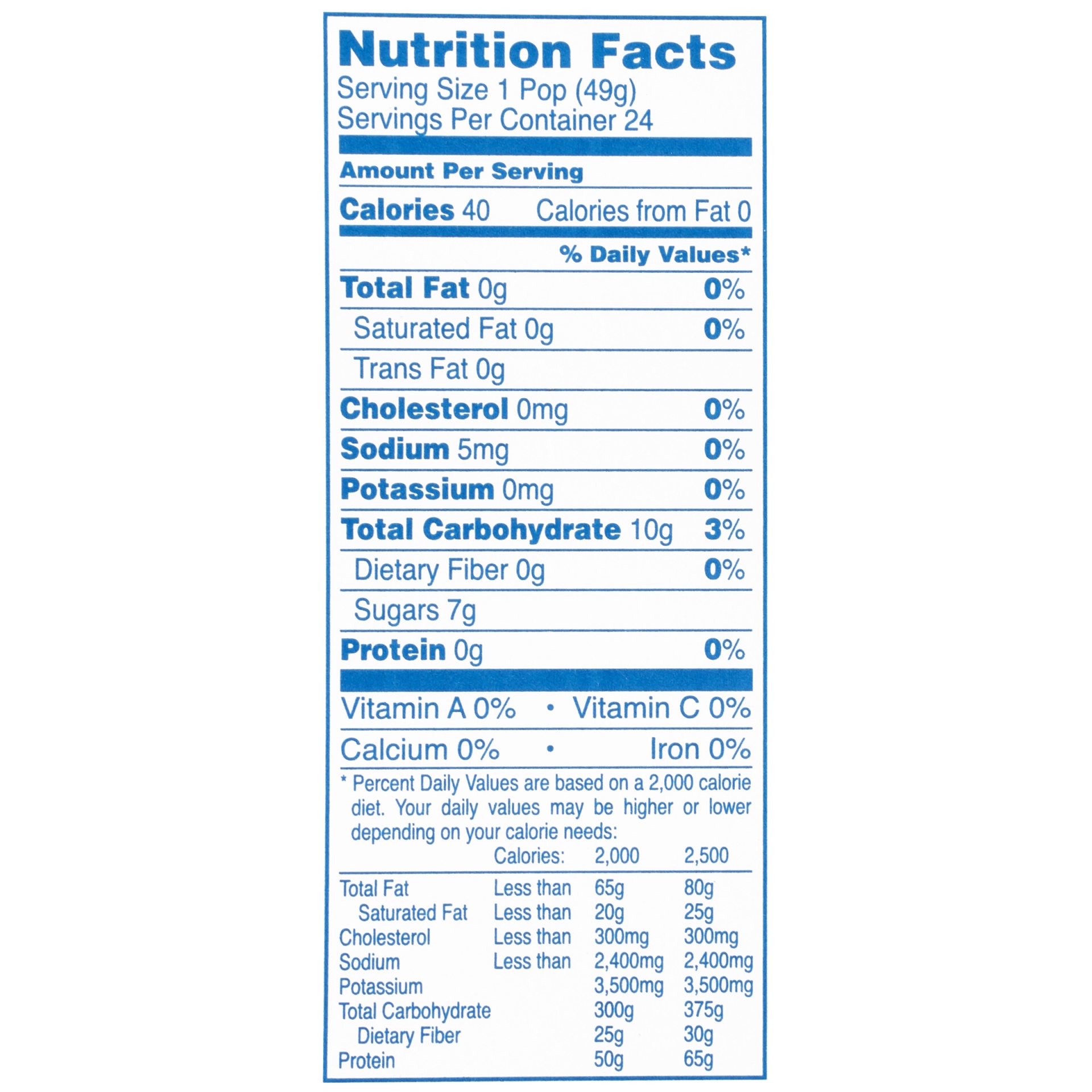 Blue Bunny Blue Ribbon Classics Slush Pops Pops 24 ct | Shipt