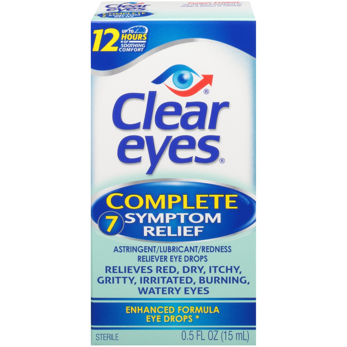 Clear Eyes Complete 7 Symptom Relief Astringent/Lubricant/Redness ...