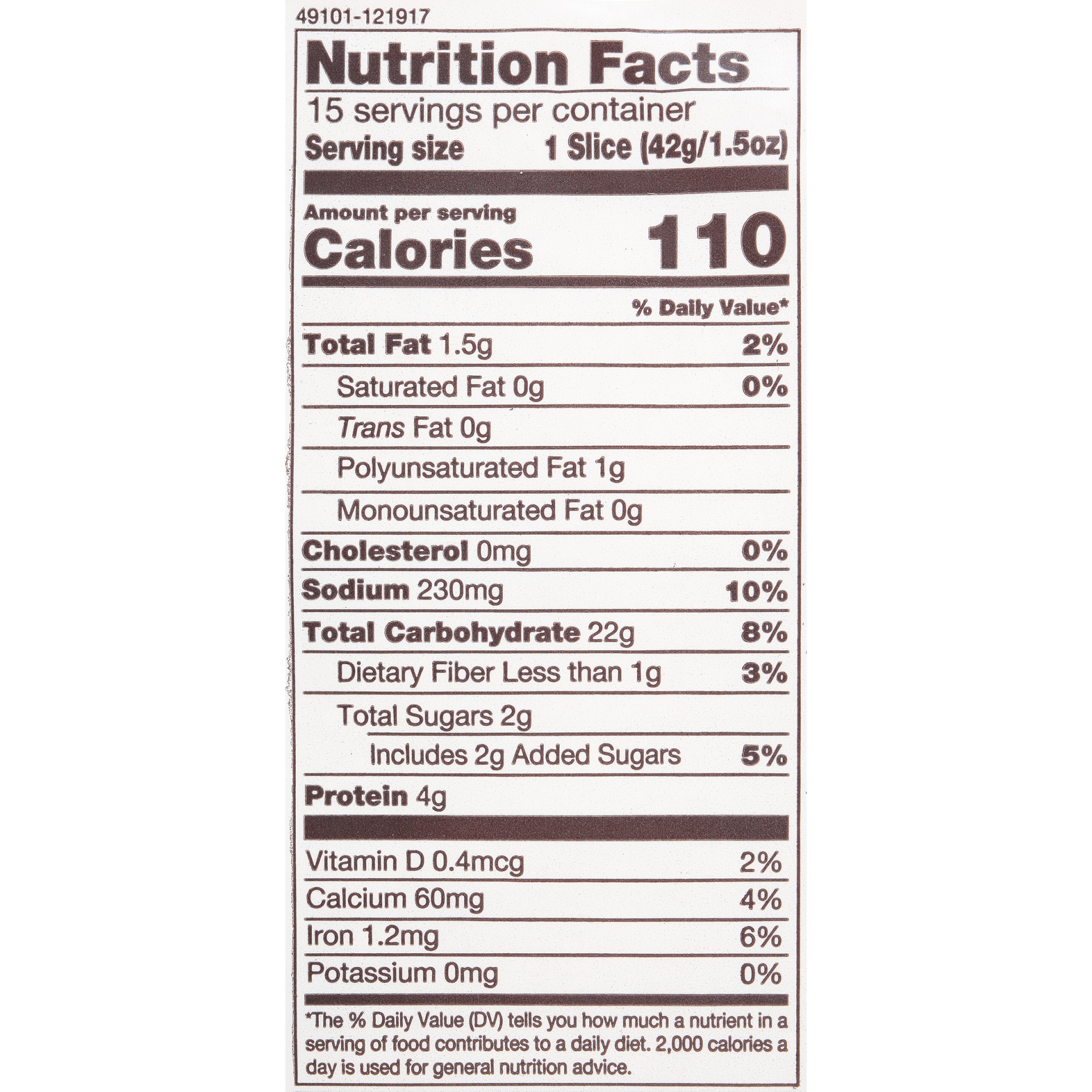 Nature's Own® Perfectly Crafted™ Thick Sliced White Bread 22 oz. Bag 22 ...