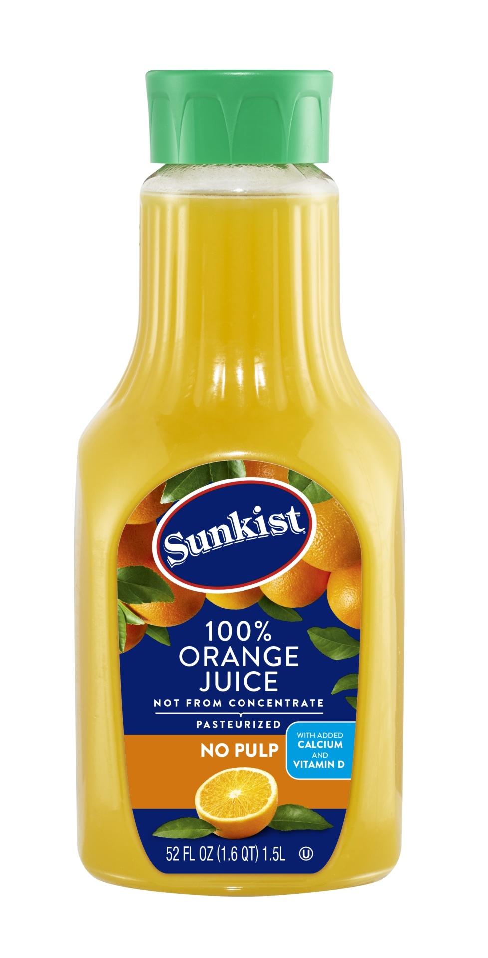 Sunkist 100% Orange Juice, No Pulp, Calcium And Vitamin D - 52 oz 52 oz ...