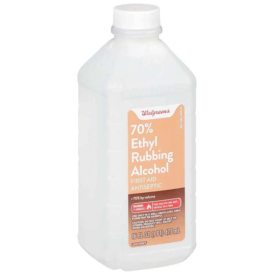 Walgreens 70% Ethyl Rubbing Alcohol First Aid Antiseptic 16 fl oz | Shipt