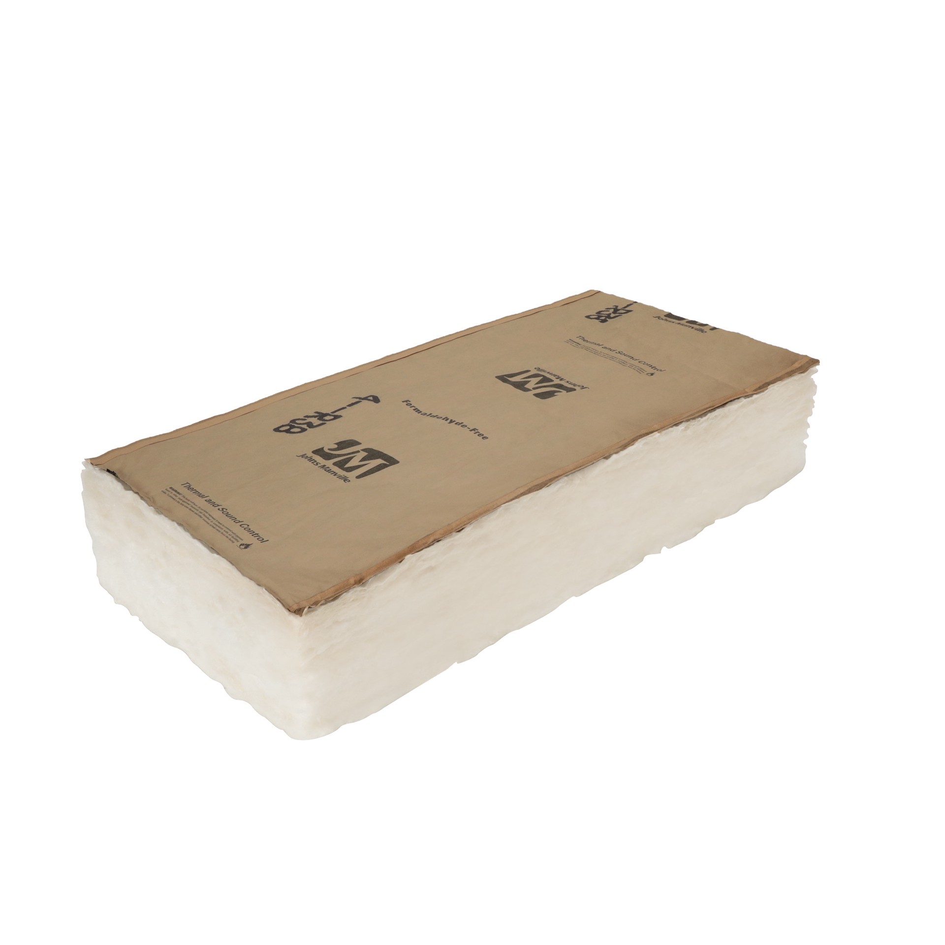 Johns Manville R- 38 Attic Kraft faced Fiberglass Batt Insulation 48-sq ...