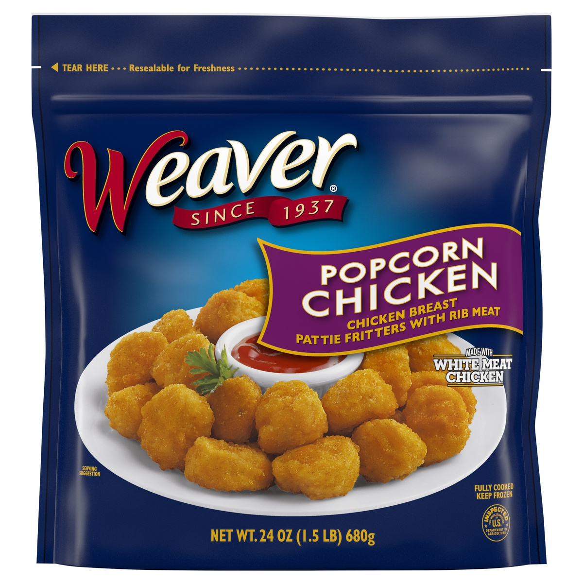 Weaver Popcorn Chicken 24 oz | Shipt