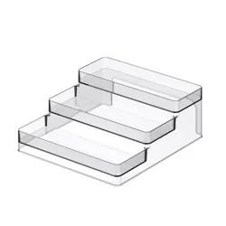 Clear 3-Tier Storage Shelf Organizer By Simply Tidy 10 in x 11 in x 4 ...