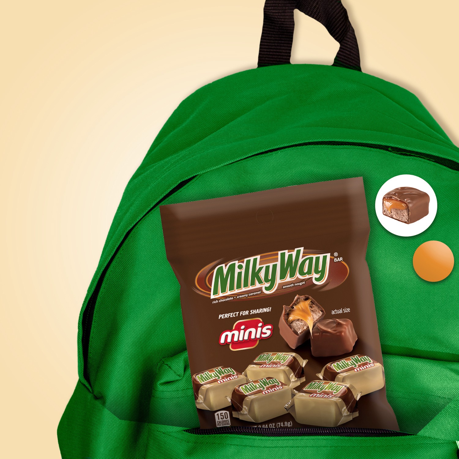 Milky Way Us MILKY WAY Minis Size Milk Chocolate Candy Bar, 2.64 oz Bag ...