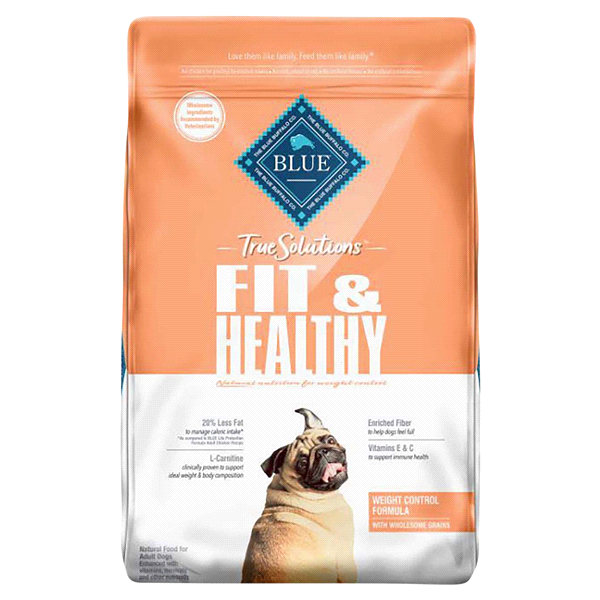 Blue Buffalo True Solutions Fit & Healthy Weight Control Dog Food 20 lb ...