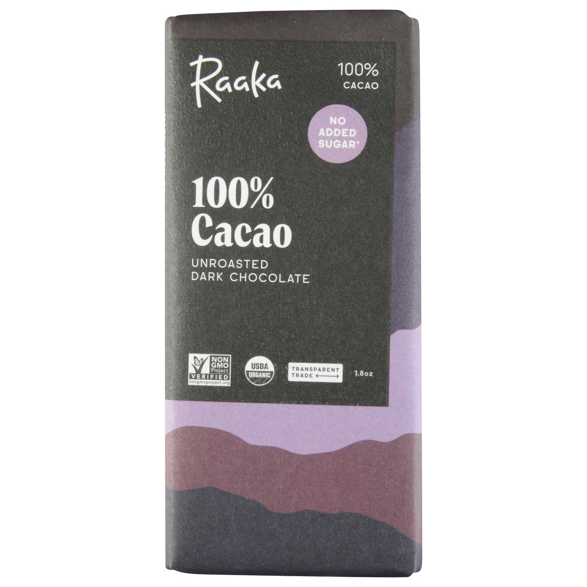 Raaka 100% Cacao Unroasted Dark Chocolate 1.8 oz 1.8 oz | Shipt