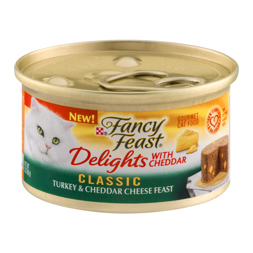 Fancy Feast Delights Cat Food Classic Turkey & Cheddar 3 oz | Shipt