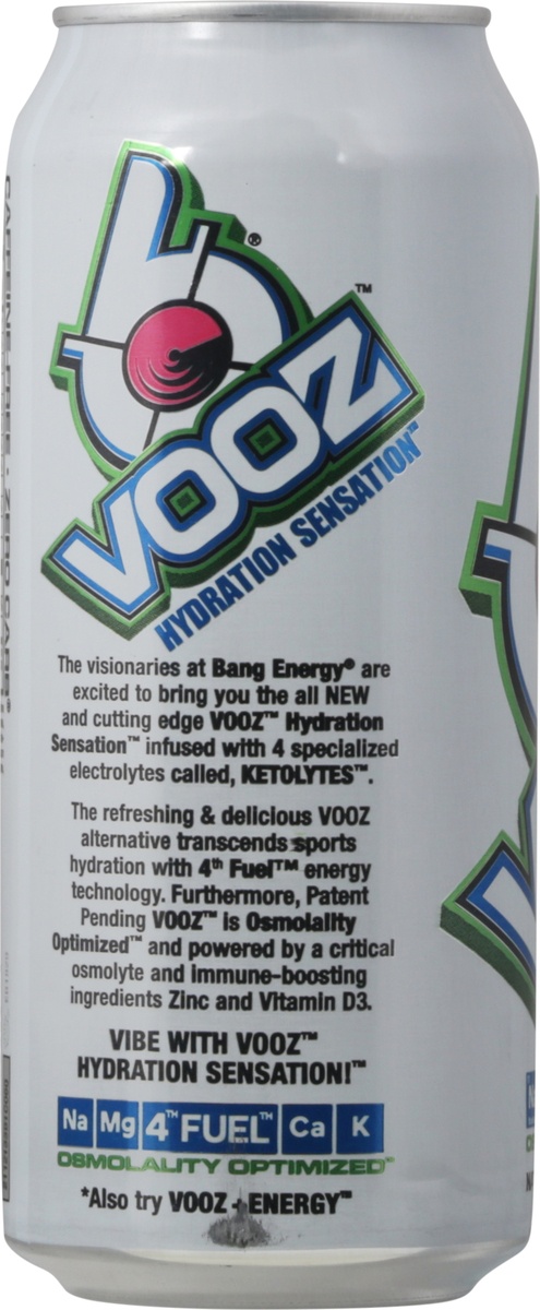 Bang Vooz Hydration Sensation Bliss Kissed Energy Drink 16 fl oz 16 fl ...
