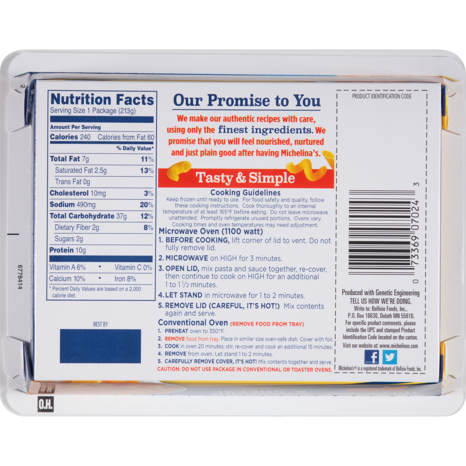 Michelina's Zap'Ems Macaroni & Cheese With Cheddar & Romano 7.5 oz | Shipt