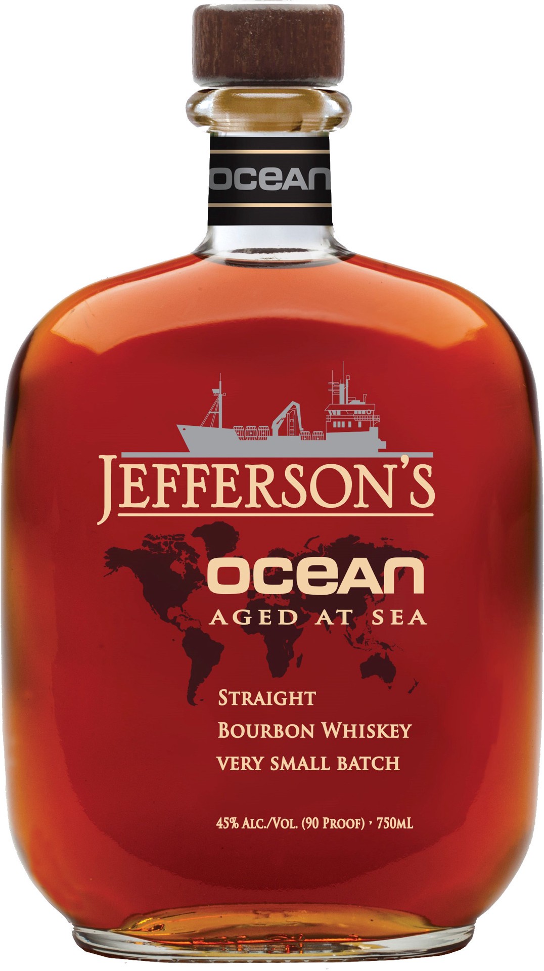 Jefferson's Jeffersons Ocean Aged At Sea Bourbon Whiskey 750mL, 90 ...