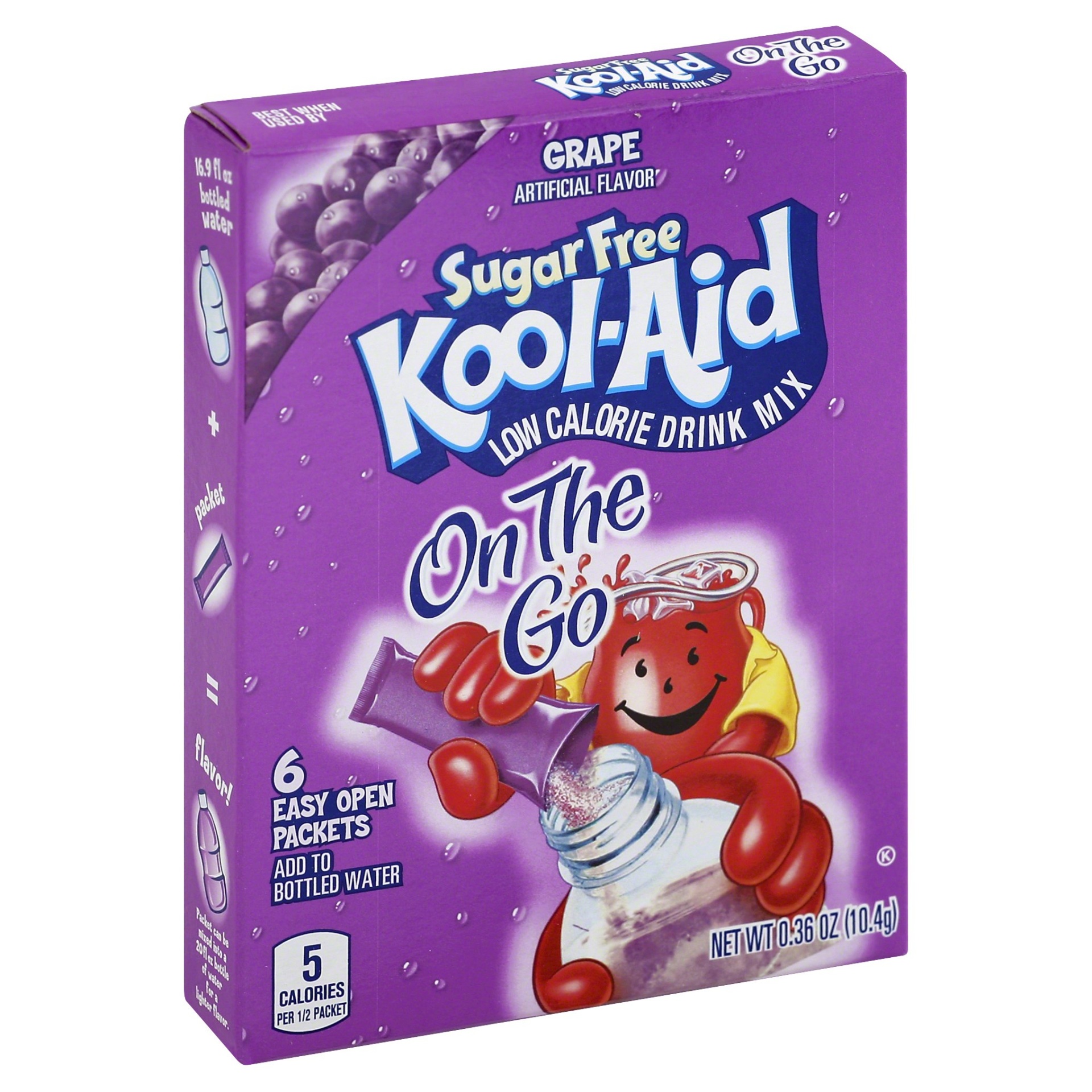 Kool-Aid Sugar-Free Grape On The Go Drink Mix Sticks 6 ct; 0.36 oz | Shipt Kool-Aid Sugar-Free Grape On The Go Drink Mix Sticks 6 ct; 0.36 oz | Shipt