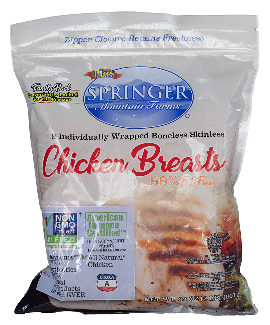 Springer Mountain Farms Boneless Skinless Chicken Breasts 32 oz | Shipt