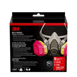 3M Grey P100 Multi-Purpose Half Face Respirator 1 ct | shipt
