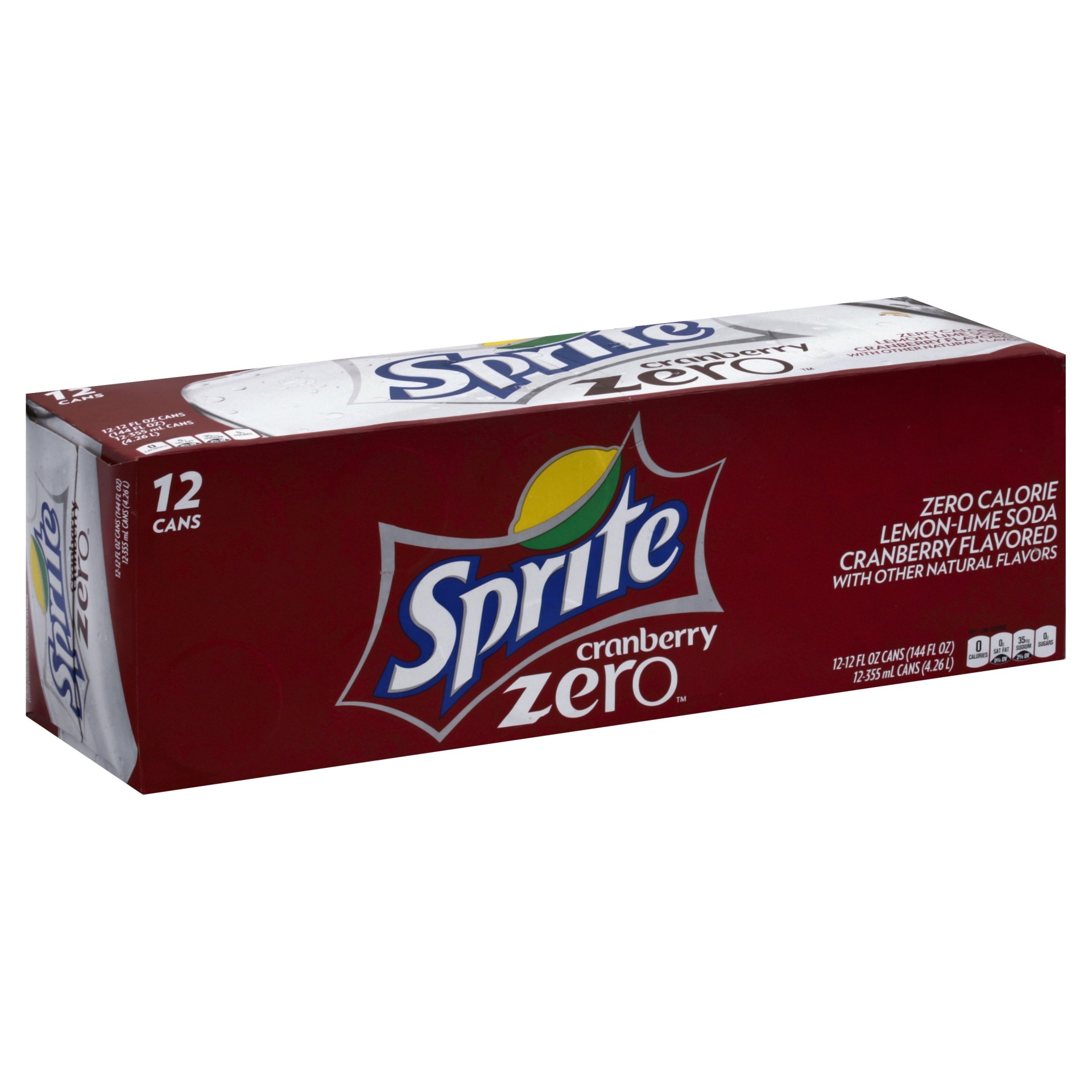 Sprite Zero Cranberry Soft Drink 12 ct; 12 fl oz | Shipt