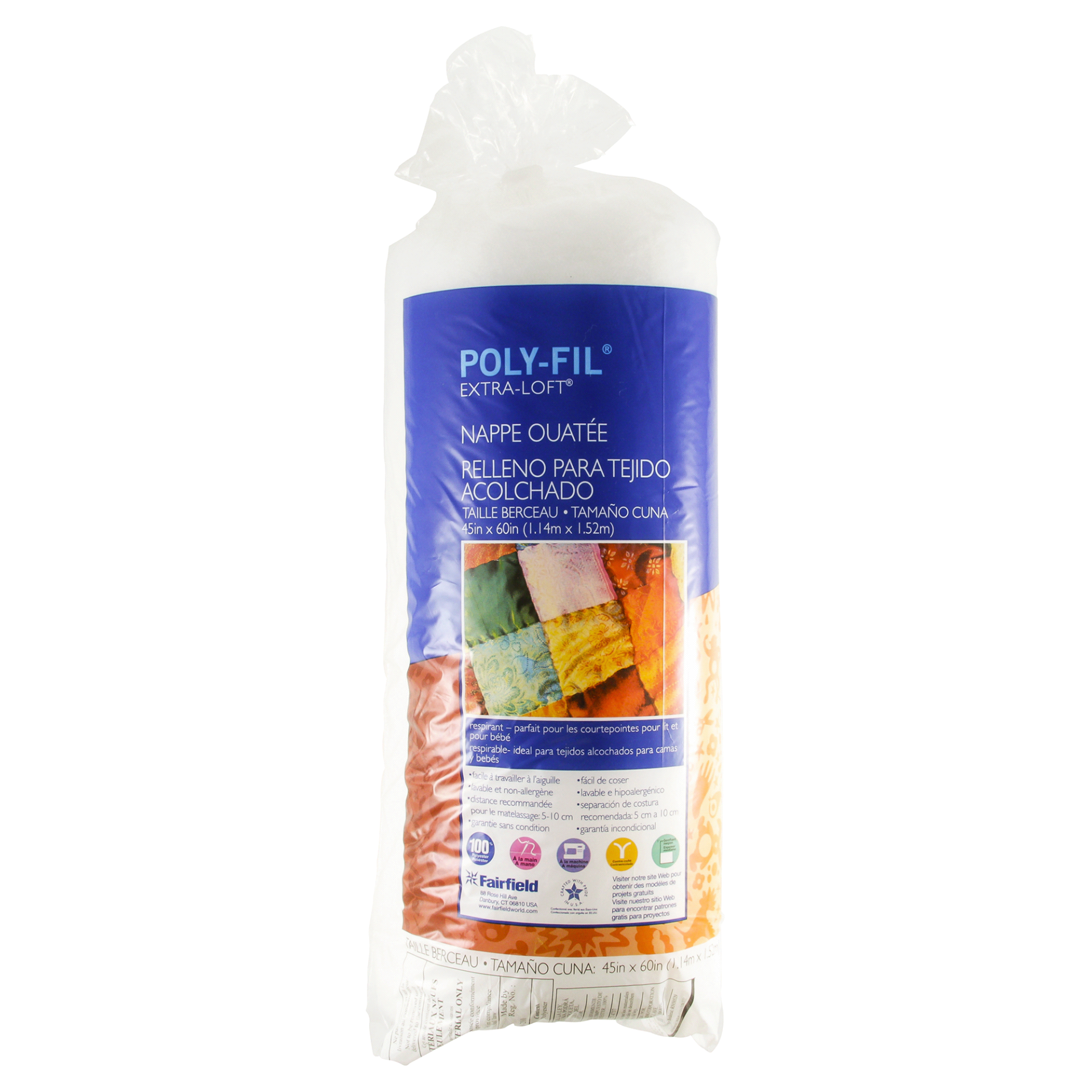 Poly-Fil Extra-Loft Quilt Batting, 45 in x 60 in 45 in x 60 in | Shipt