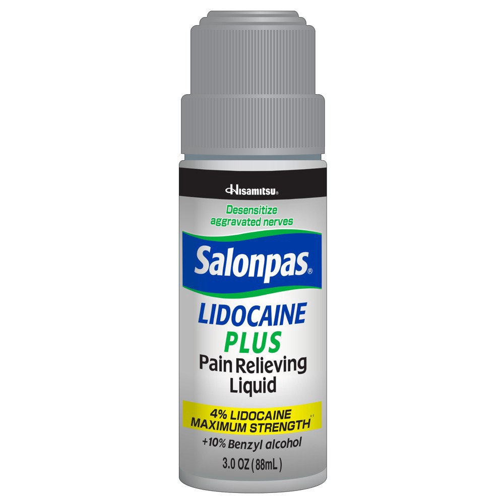 Salonpas Lidocaine Plus Pain Relieving Liquid Roll-on 3 fl oz | Shipt