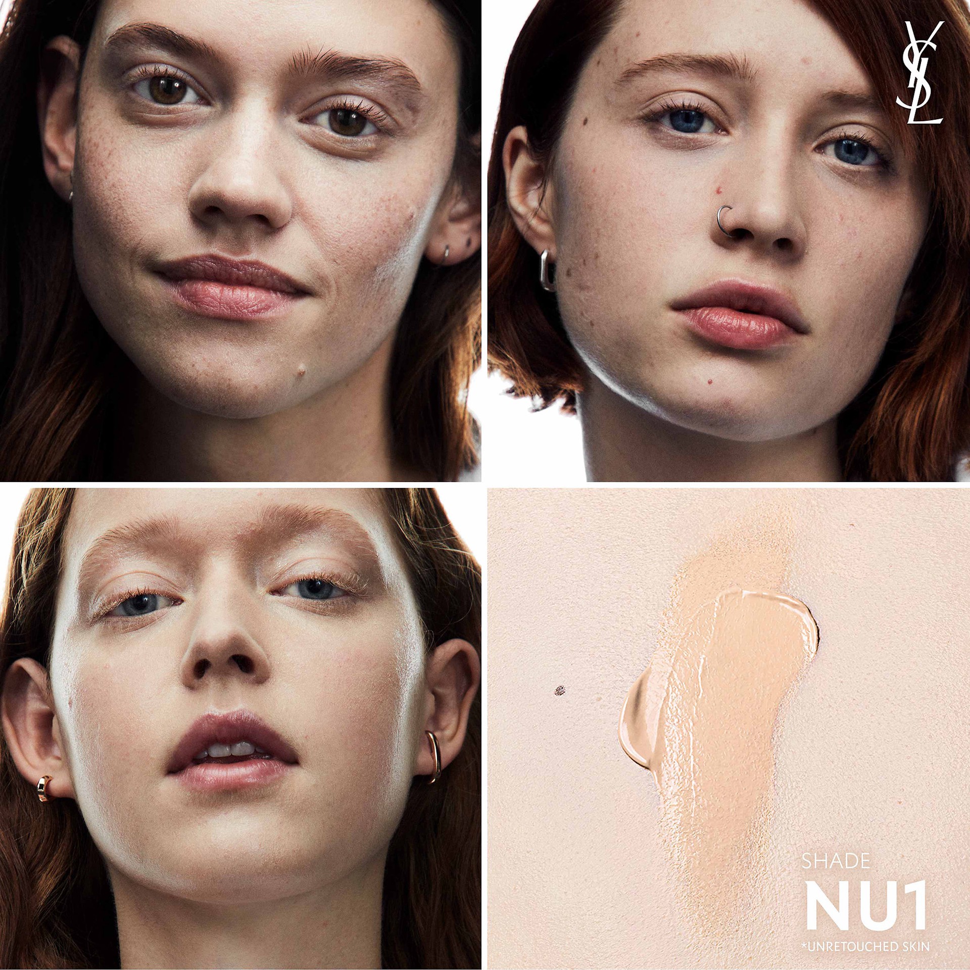 Yves Saint Laurent NU BARE LOOK TINT Hydrating Skin Tint Foundation ...