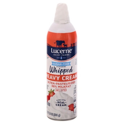 Lucerne Dairy Farms Sugar Free Whipped Sweetened Heavy Cream 14 oz | Shipt