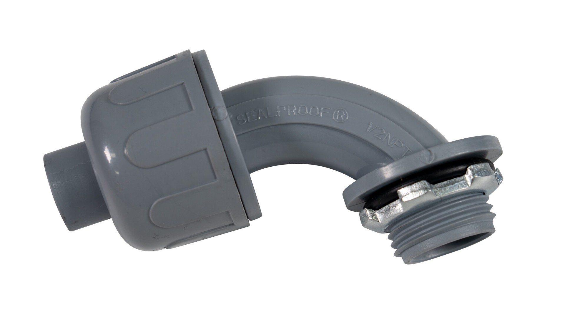 Southwire 1/2-in 90 -Degree Liquid Tight PVC Right angle type Connector ...