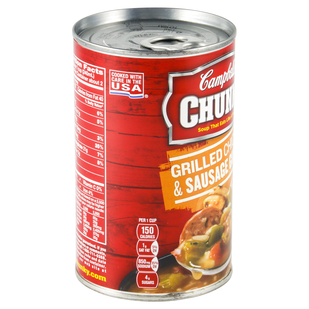 Campbell's Chunky Grilled Chicken & Sausage Gumbo Soup 18.8 oz | Shipt