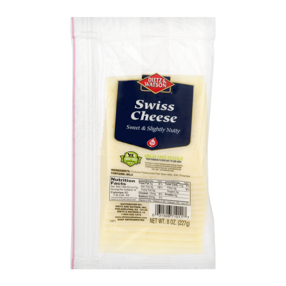 Dietz & Watson Swiss Cheese 8 oz | Shipt