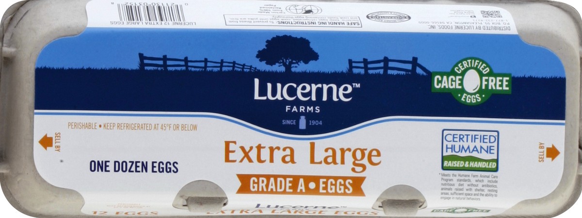 Lucerne Dairy Farms Cage Free Extra Large Eggs 12 ea 12 ct | Shipt