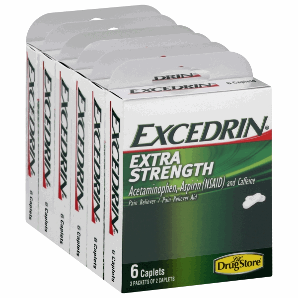 Excedrin Pain Reliever, Extra Strength, Caplets 1 ct | Shipt