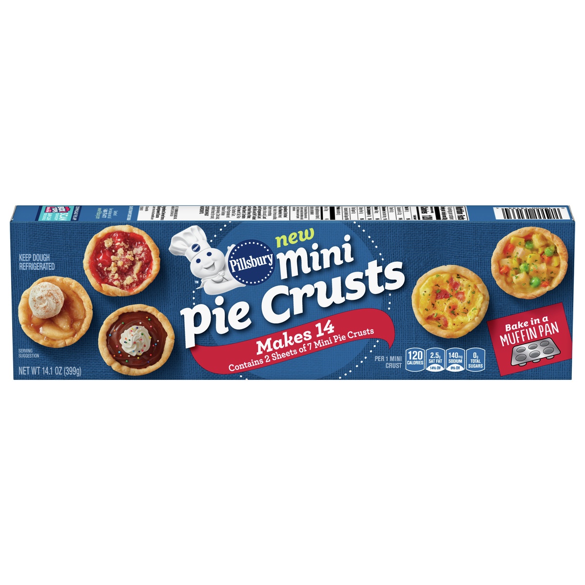 Pillsbury Mini Pie Crusts, 14 ct., 14.1 oz. 14.1 oz | Shipt