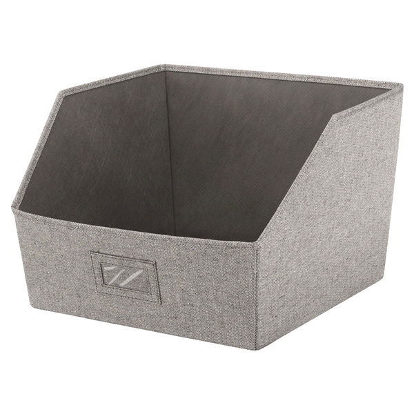 Whitmor Tipping Tote Black Herringbone 1 ct | Shipt