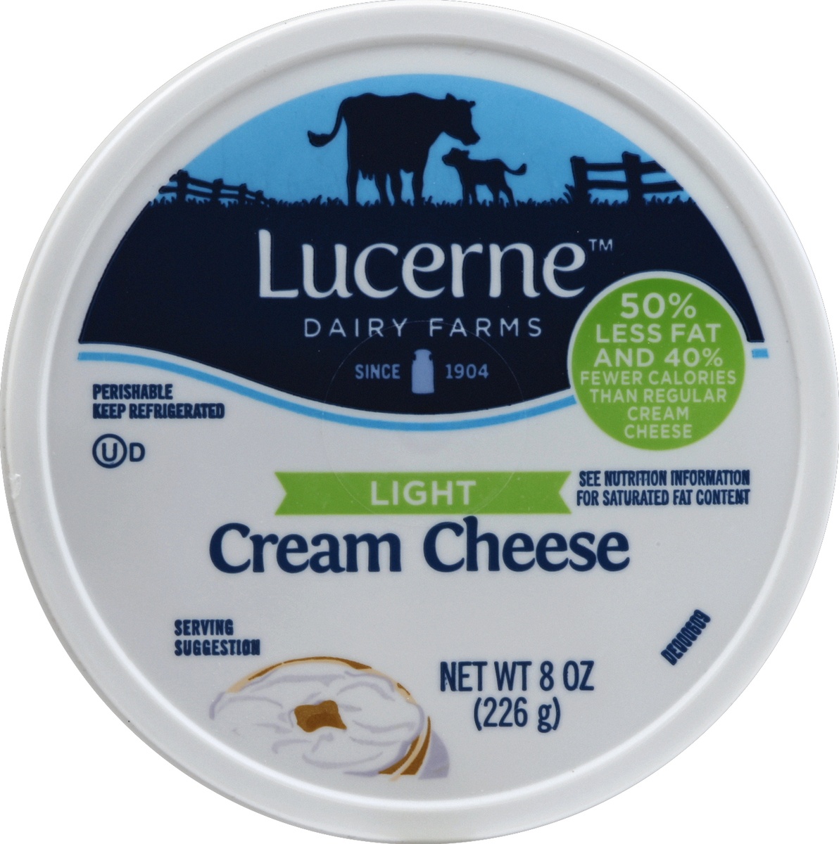 Lucerne Dairy Farms Light Cream Cheese 8 oz | Shipt