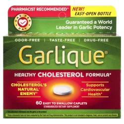 Garlique Garlic Extract Supplement\, Healthy Cholesterol Formula ...