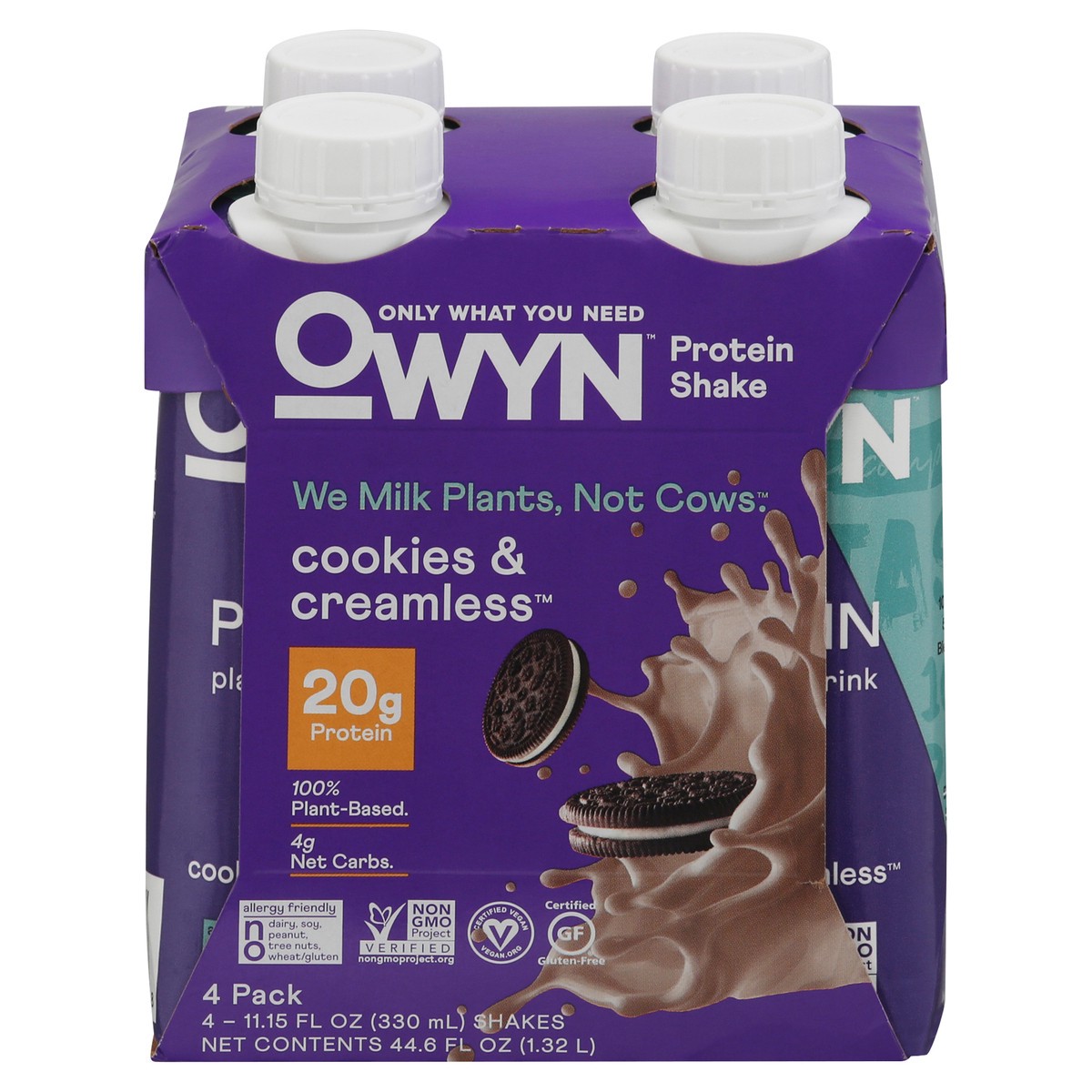 OWYN Cookies & Creamless Plant Based Protein Drink 4 ct | Shipt