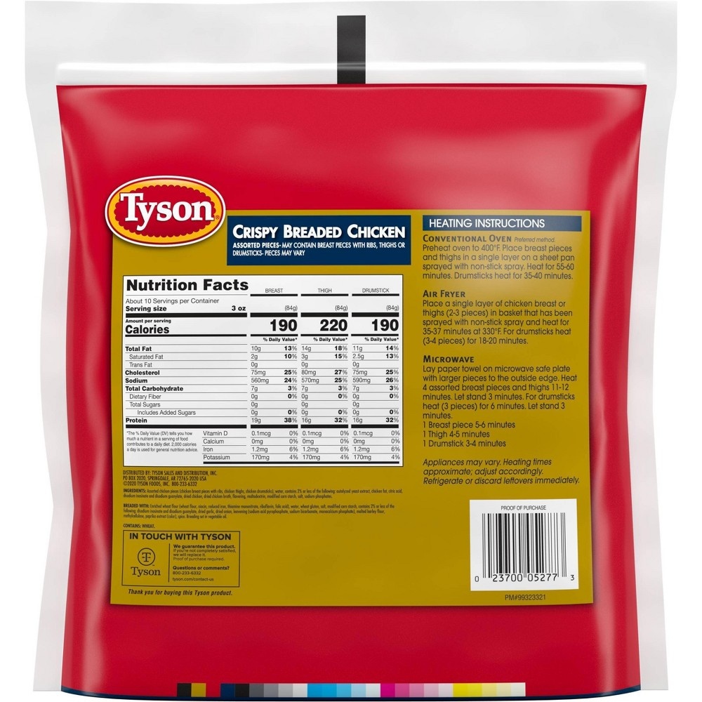 Tyson Crispy Breaded Chicken Variety Pack 39 Oz Shipt
