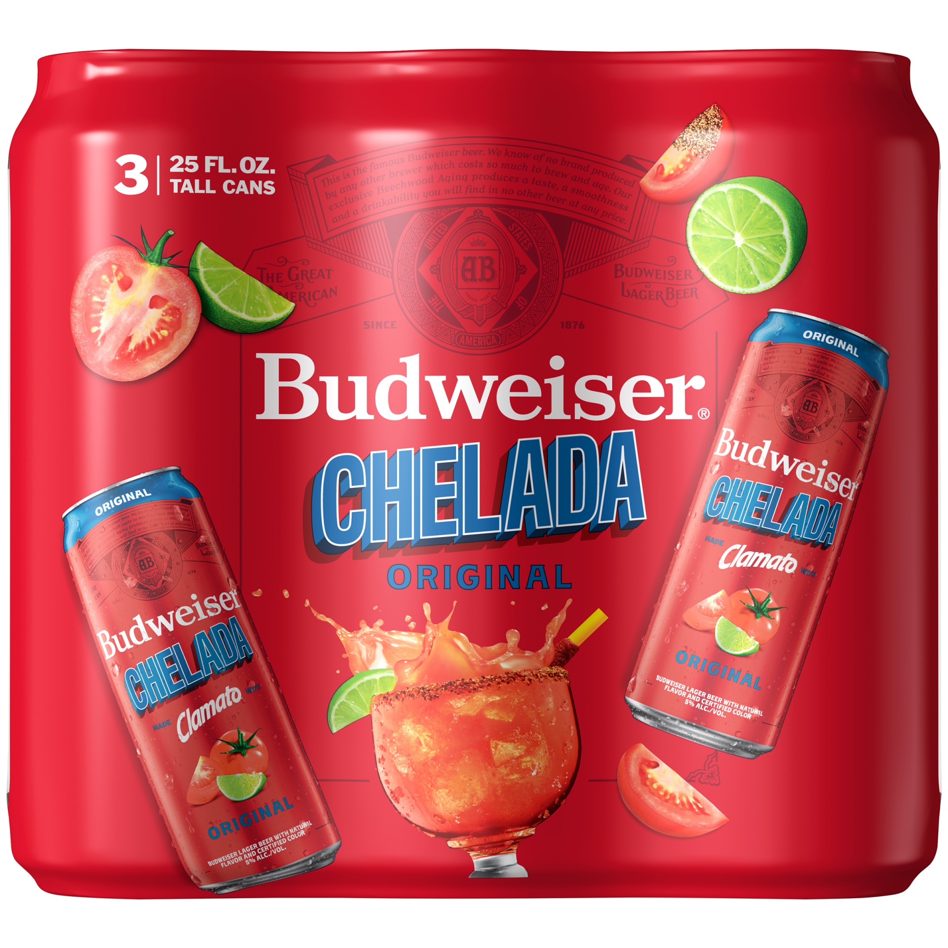 Budweiser Chelada Budweiser Beer 3 pk 25 oz | Shipt