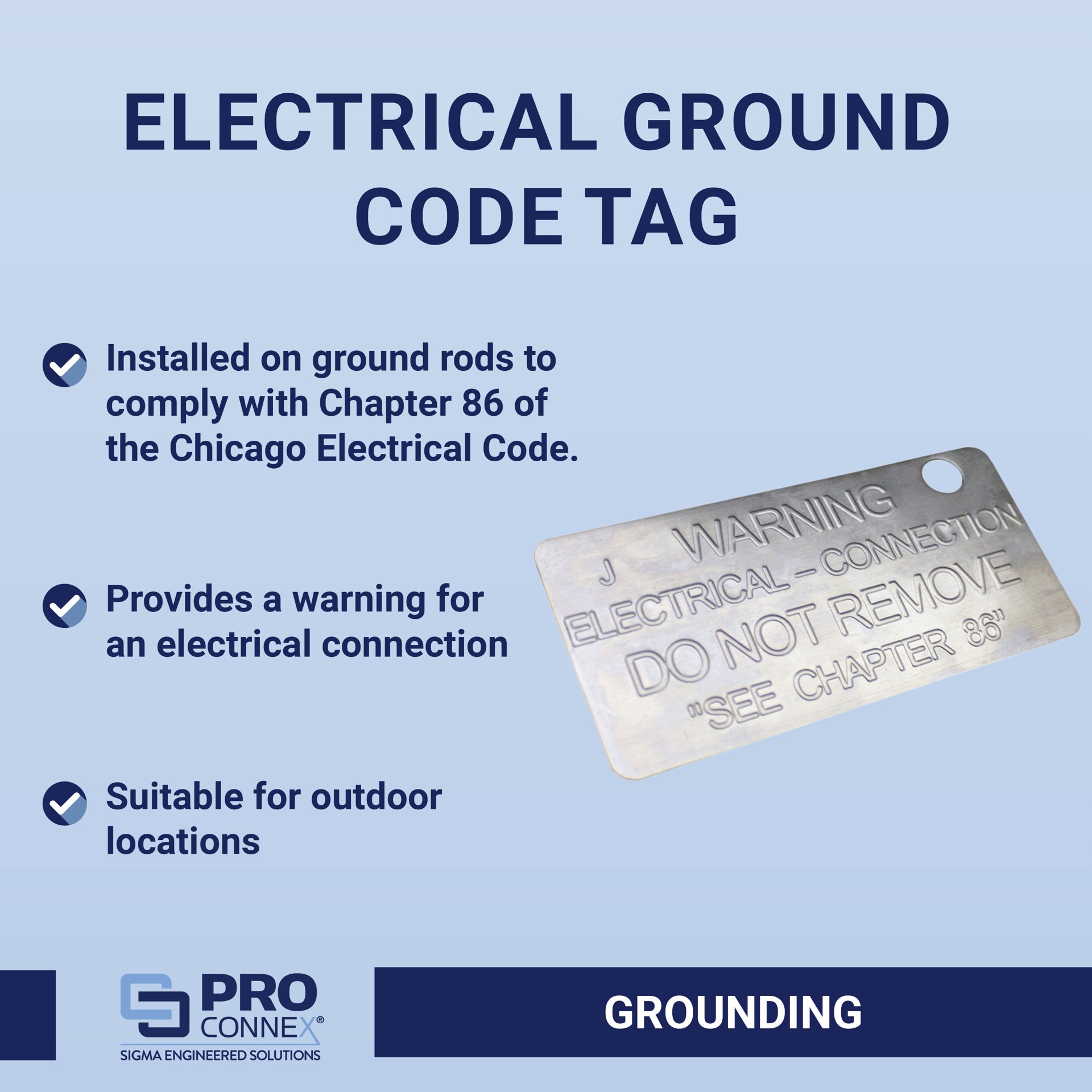 Sigma ProConnex 1/2-in Aluminum Grounding Safety tag Conduit Fittings 1 ...