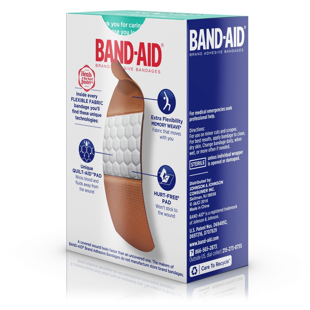 BAND-AID Flexible Fabric Brand Adhesive Bandages - 30ct 30 ct | Shipt